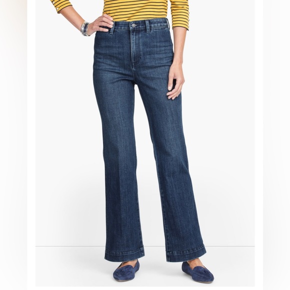Talbots | Jeans | Nwt Talbots Flawless 4 Jeans High Waist Flare Blue ...